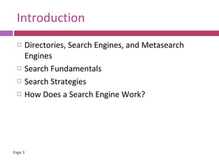 Search Engines | PPT | Search | Internet