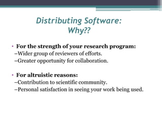Software design for scientific applications | PPTX | Programming ...