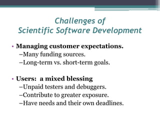 Software design for scientific applications | PPTX