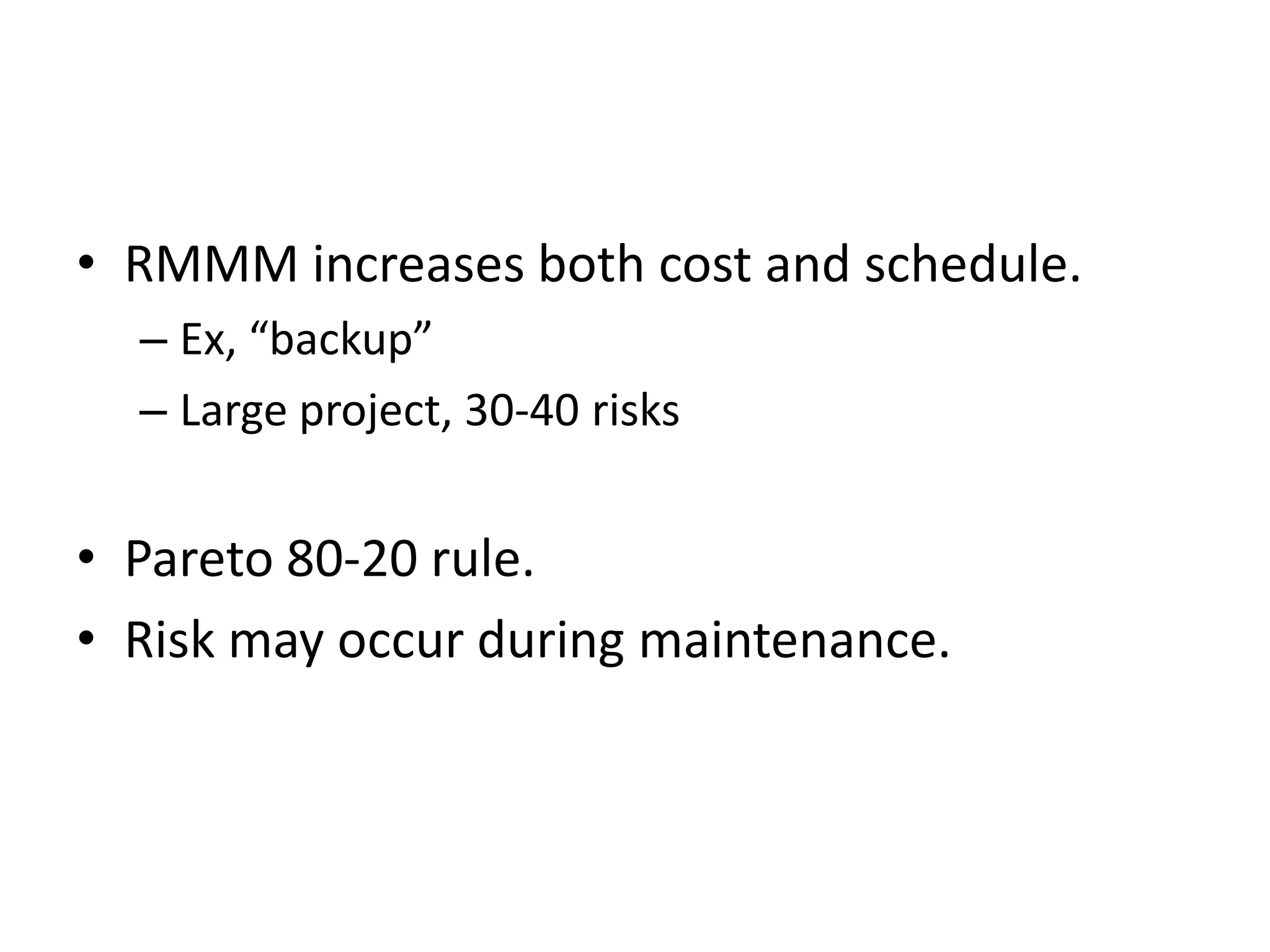 RMMM-Risk Management,Mitigation and Monitoring. | PPTX