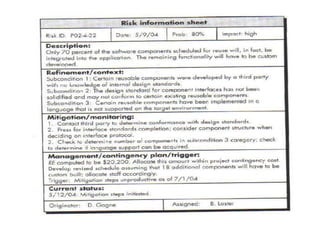 RMMM-Risk Management,Mitigation and Monitoring. | PPTX