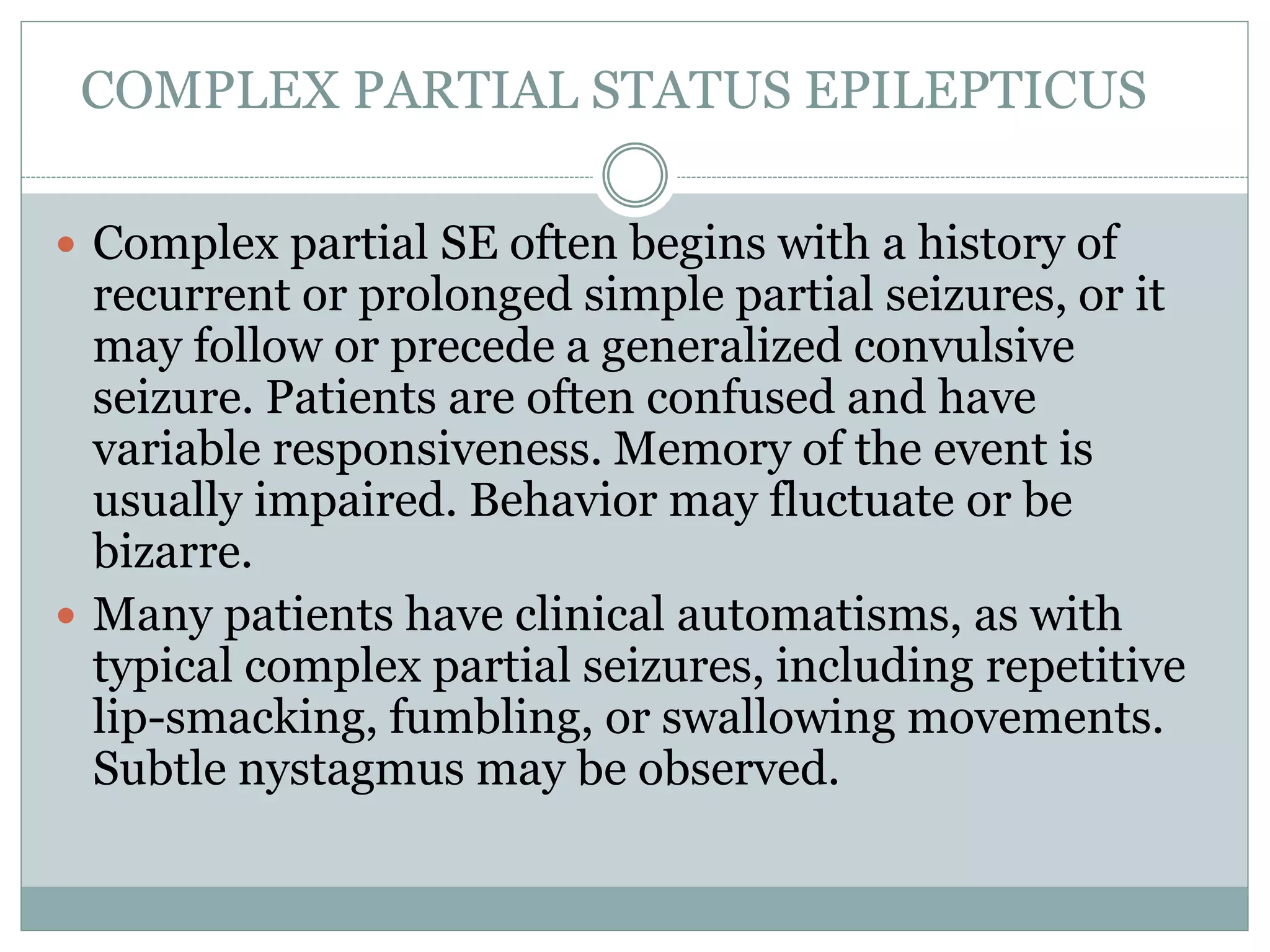 Status Epilepticus | PPTX