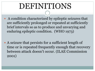 Status Epilepticus | PPTX