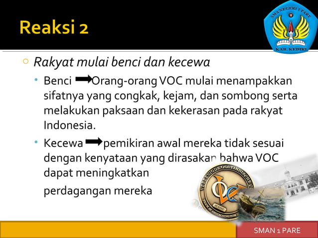 Reaksi Rakyat Terhadap Keserakahan VOC | PPT