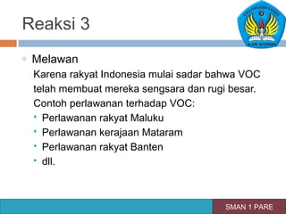 Reaksi Rakyat Terhadap Keserakahan VOC | PPT