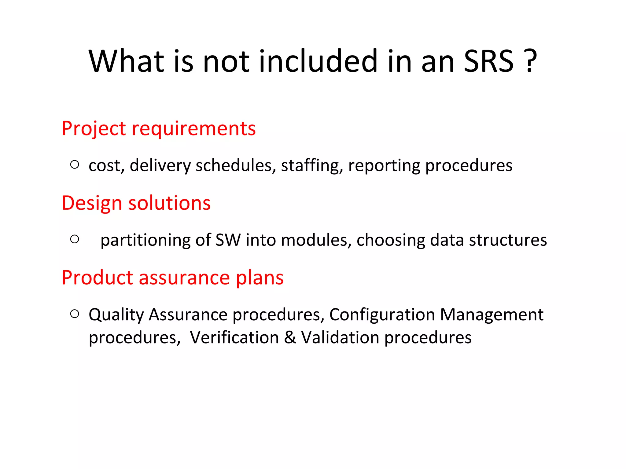 Requirement specification (SRS) | PPT