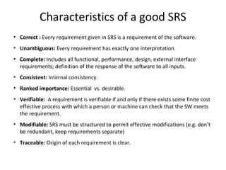 Requirement specification (SRS) | PPT
