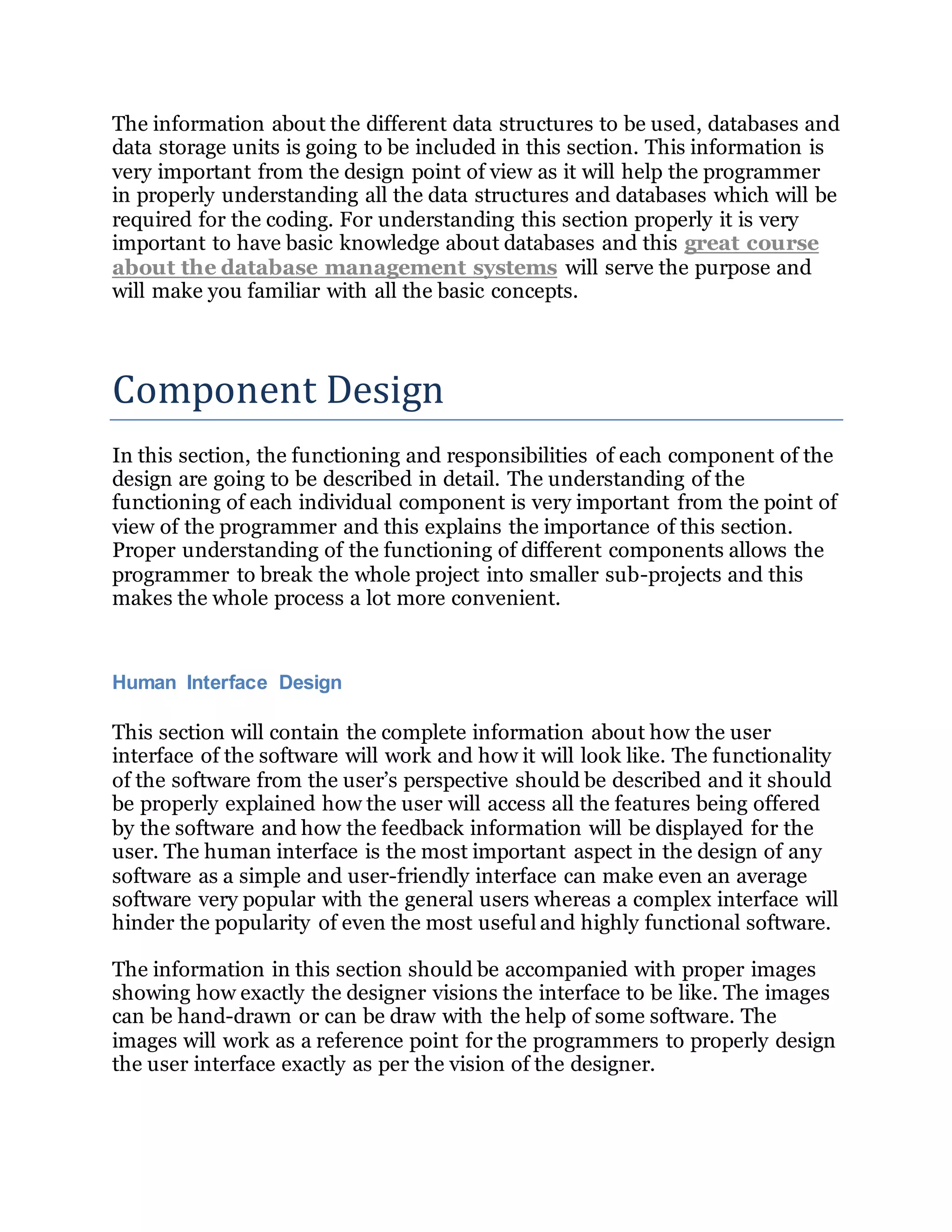 Software design presentation | DOCX