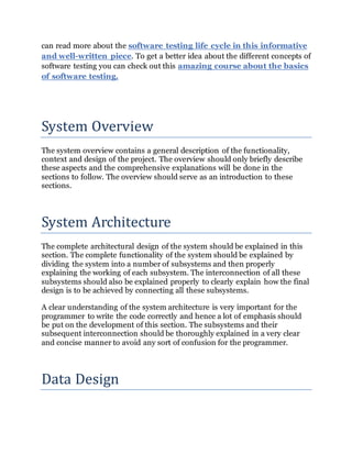 Software design presentation | DOCX