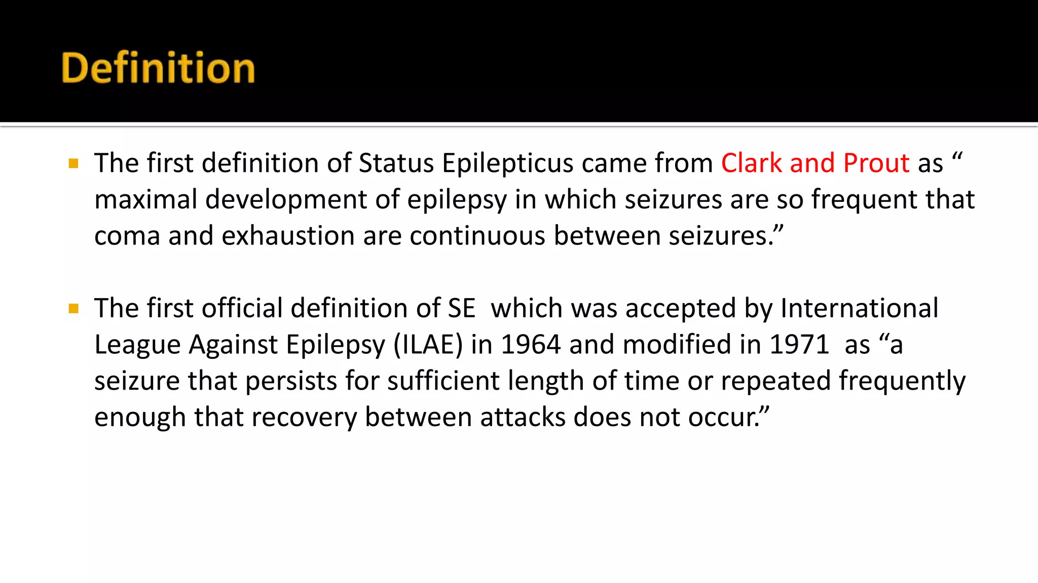 status epilepticus... | PPTX
