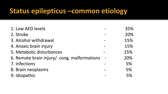 status epilepticus... | PPTX | Brain and Nervous System Disorders ...