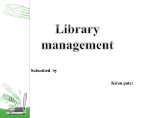 Library management (use case diagram Software engineering) | PPTX