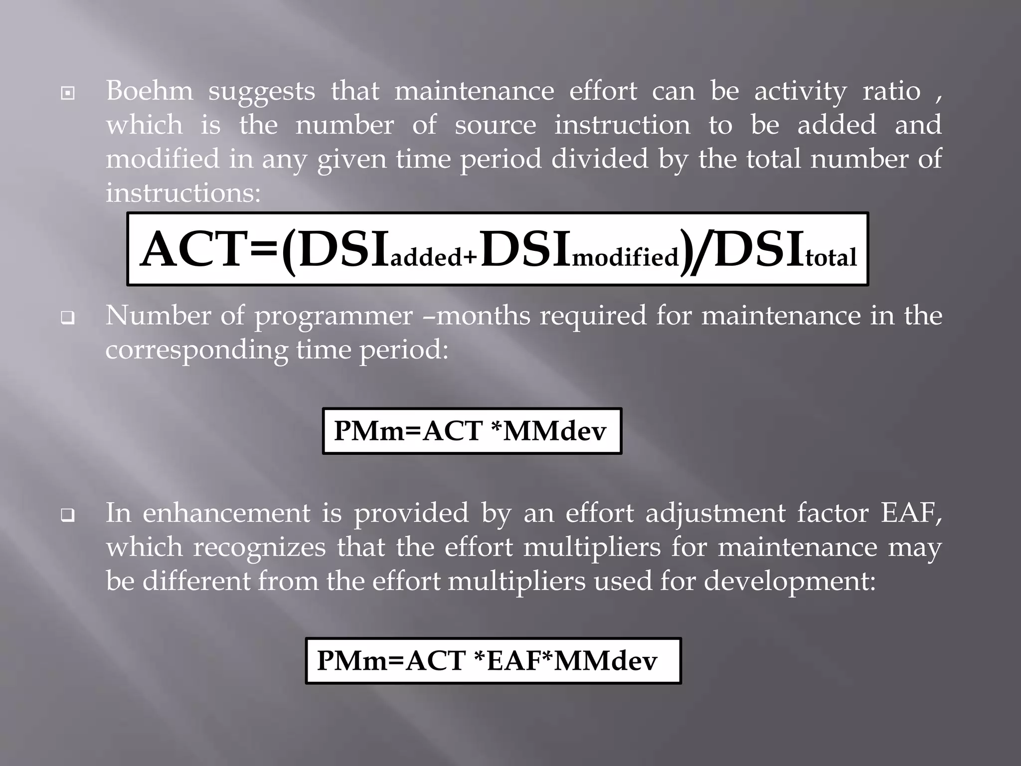 Estimating Software Maintenance Costs | PPTX
