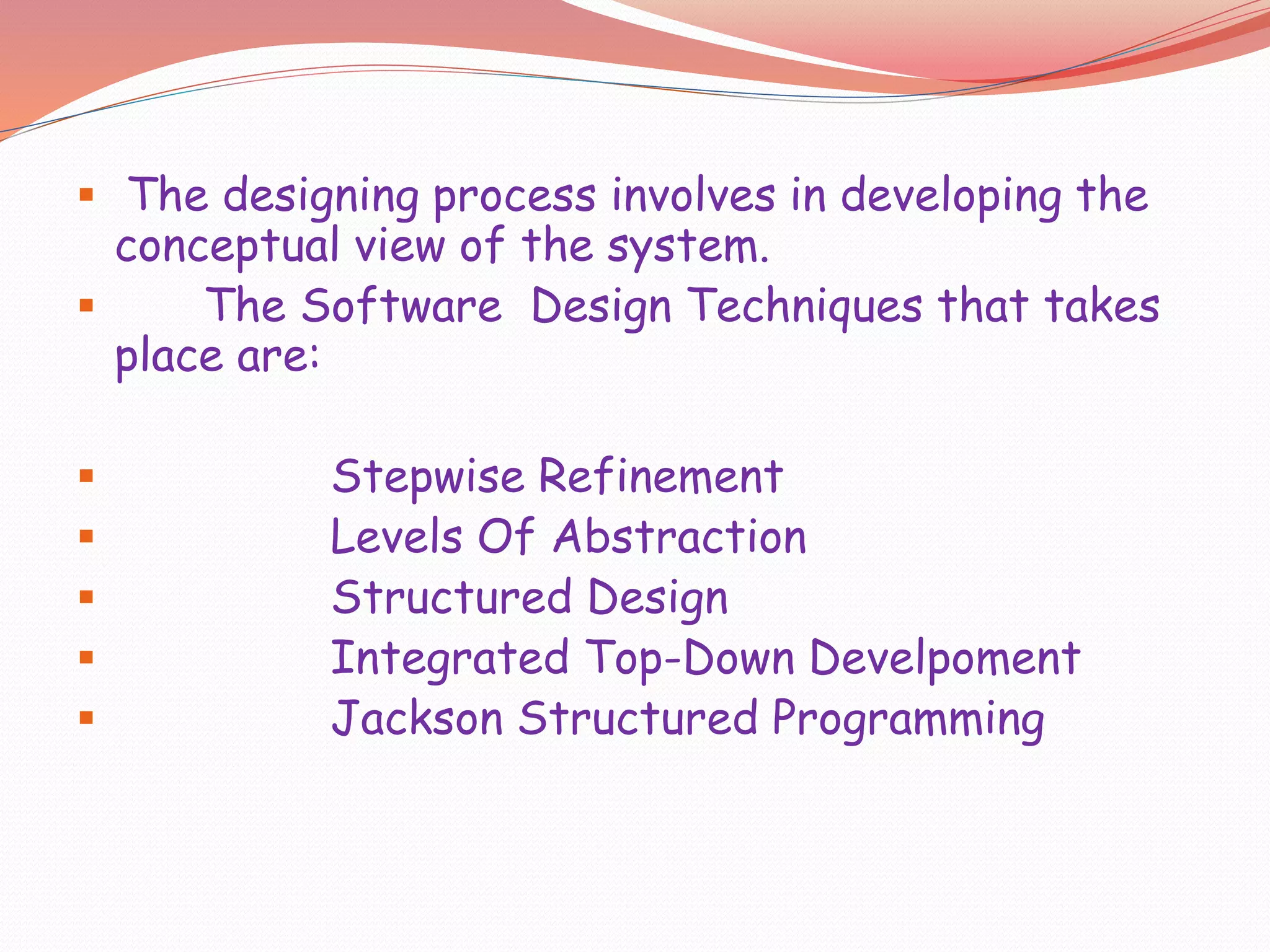Designing Techniques in Software Engineering | PPTX