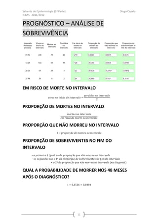 Sebenta de Epidemiologia (ICBAS) | PDF