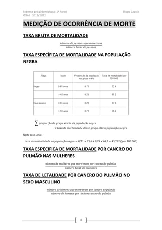 Sebenta de Epidemiologia (ICBAS) | PDF
