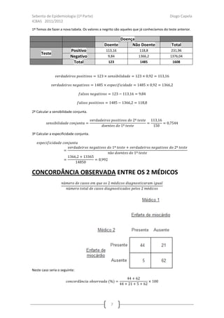 Sebenta de Epidemiologia (ICBAS) | PDF
