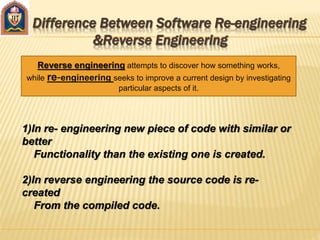 software re-engineering | PPTX