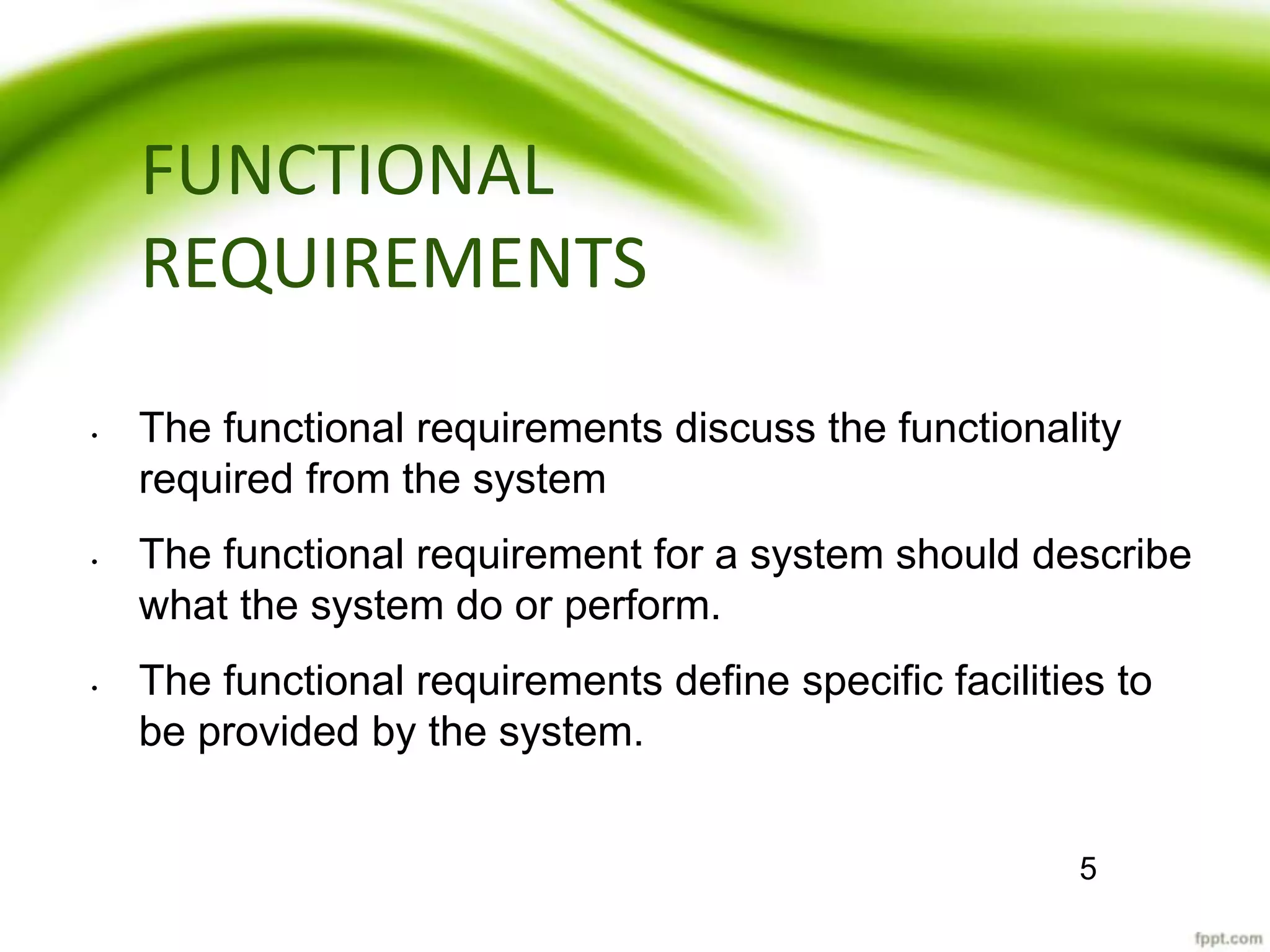 Software Engineering requirements | PPTX