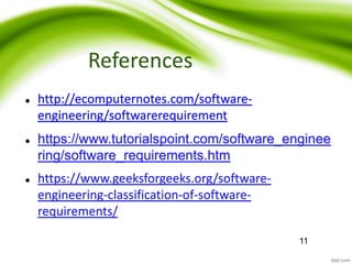 Software Engineering requirements | PPTX