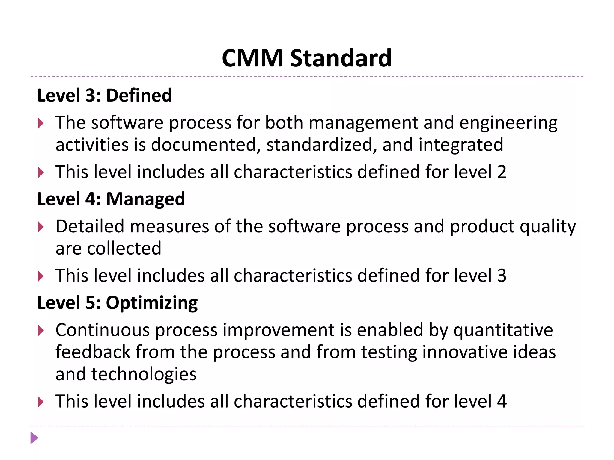 Different Software Testing Types and CMM Standard | PPT
