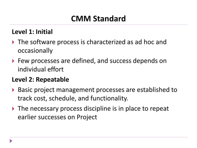 Different Software Testing Types and CMM Standard | PPT