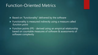 software metrics(process,project,product) | PPT