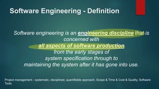 Need for Software Engineering | PPTX