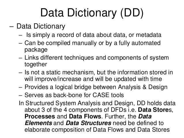 Se 381 - lec 21 - 23 - 12 may09 - df-ds and data dictionary