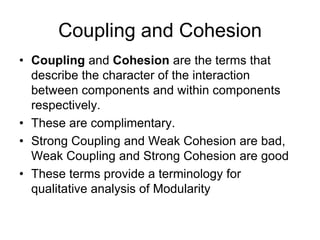 Se 381 - lec 22 - 24 - 12 may15 - modularity - i - coupling | PPT