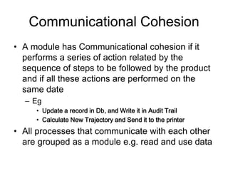 Se 381 - lec 23 - 28 - 12 may16 - modularity - ii - cohesion | PPTX