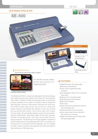 Datavideo SE-500 | PDF
