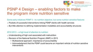 The nutrition sensitive productive safety net in Ethiopia From Design ...
