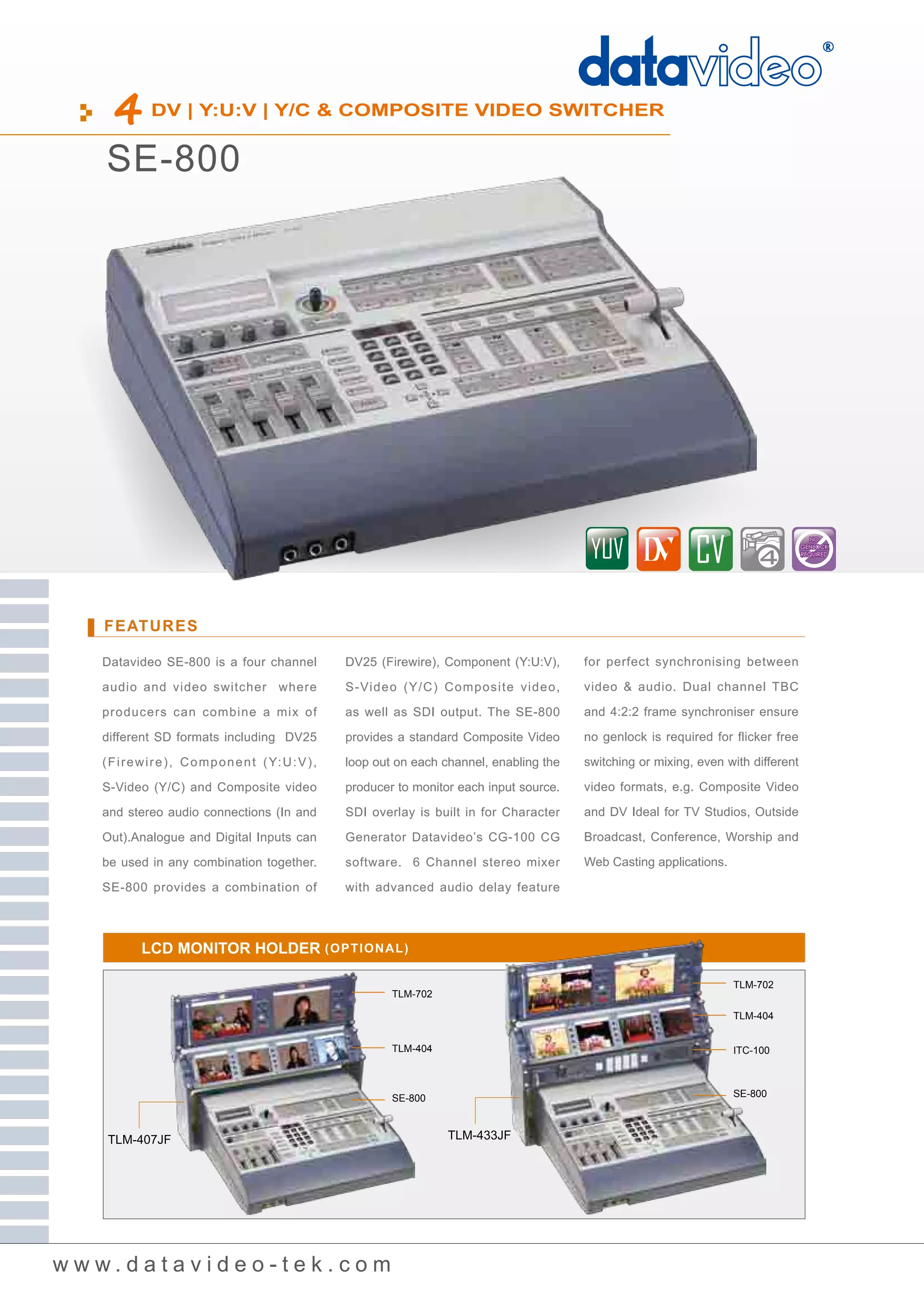 Datavideo SE-800AV | PDF