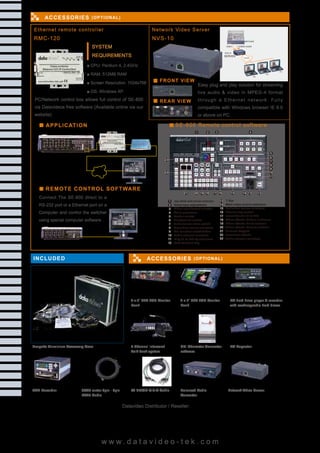 Datavideo SE-800AV | PDF