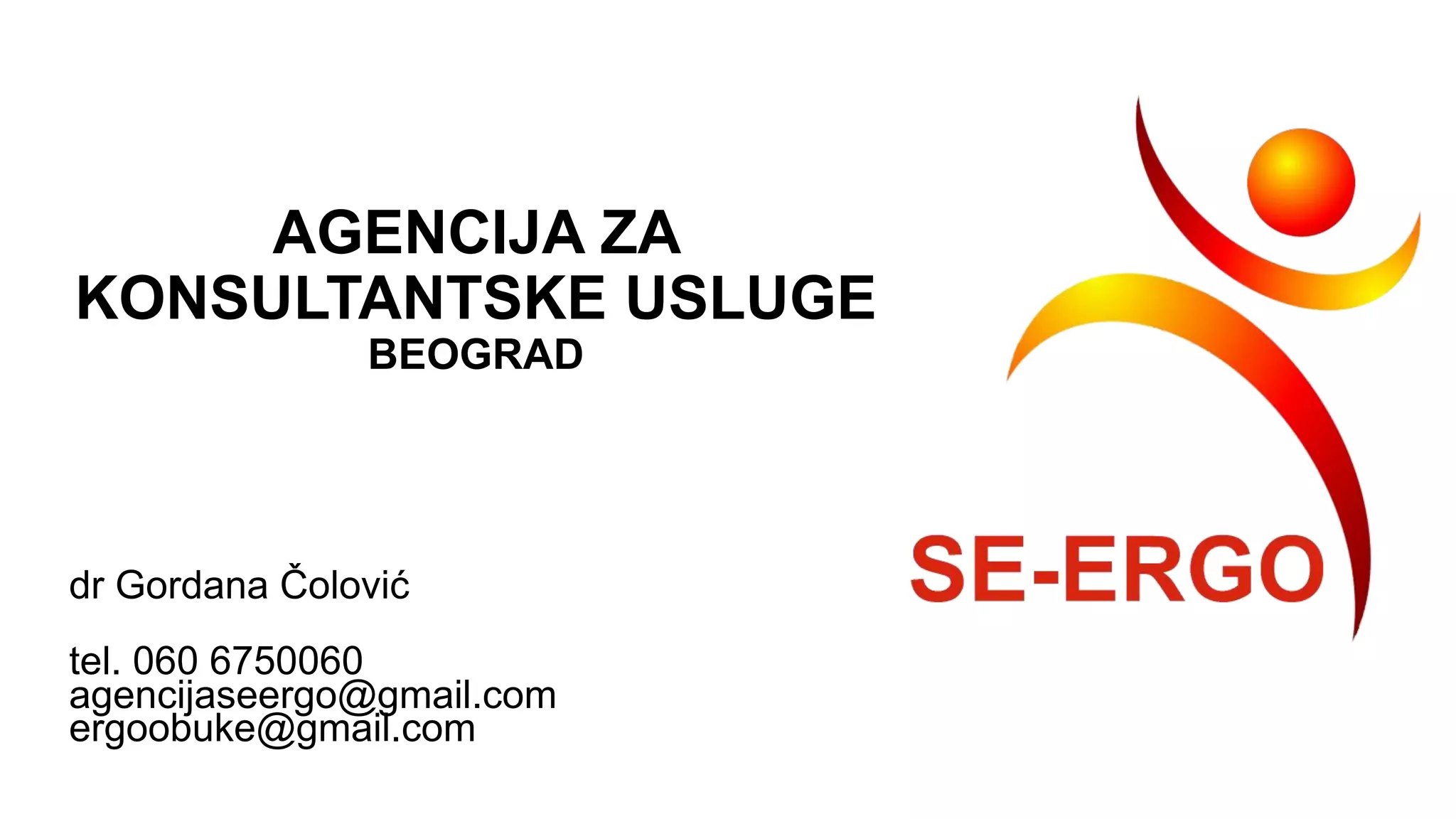 SE-ERGO usluge | PDF