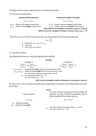 Structural Analysis & Design - Timber Design Notes | PDF