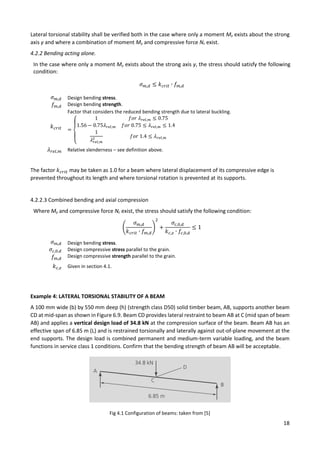 Structural Analysis & Design - Timber Design Notes | PDF