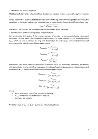 Structural Analysis & Design - Timber Design Notes | PDF
