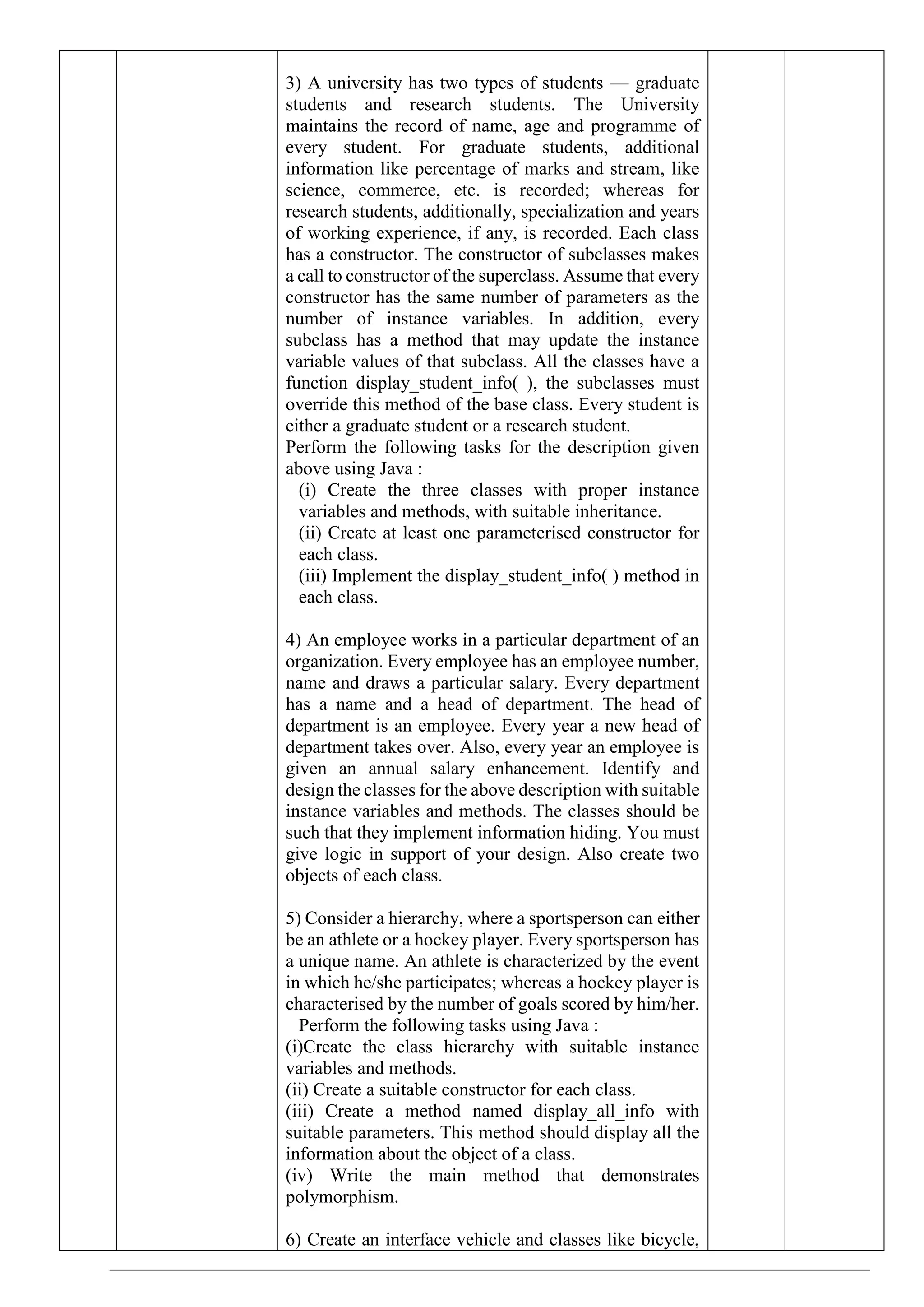 SE-IT JAVA LAB SYLLABUS | PDF