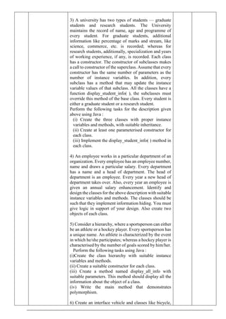 SE-IT JAVA LAB SYLLABUS | PDF