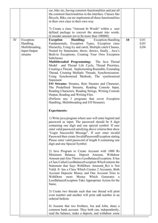 SE-IT JAVA LAB SYLLABUS | PDF
