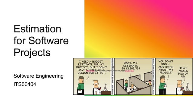 SE - Lecture 11 - Software Project Estimation.pptx