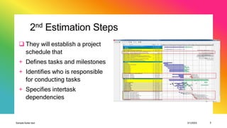 SE - Lecture 11 - Software Project Estimation.pptx