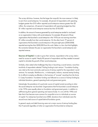 Social Enterprise - Portrait of the Field | PDF