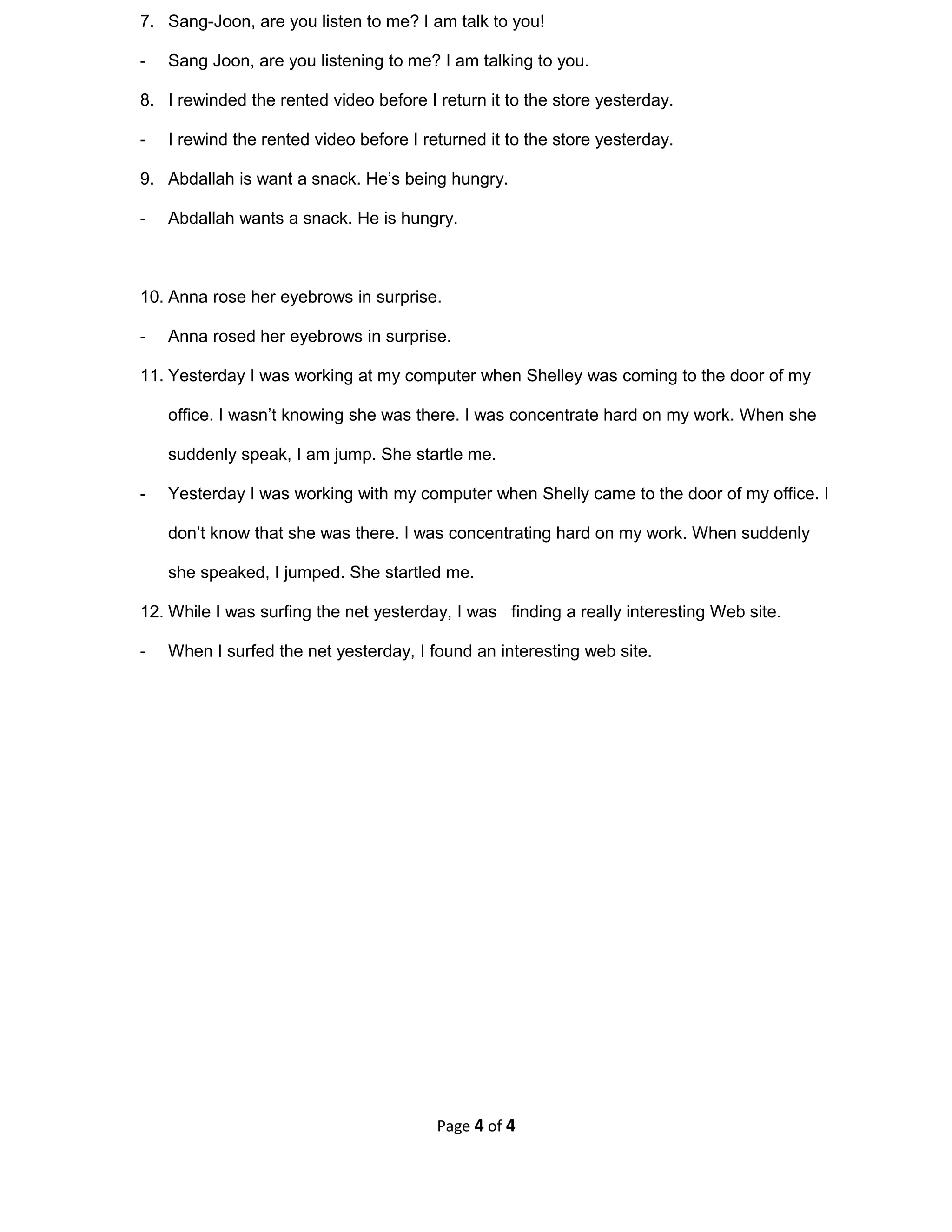 Se 005 verbs 2 simple 2c past-2c present_2c progressive | PDF