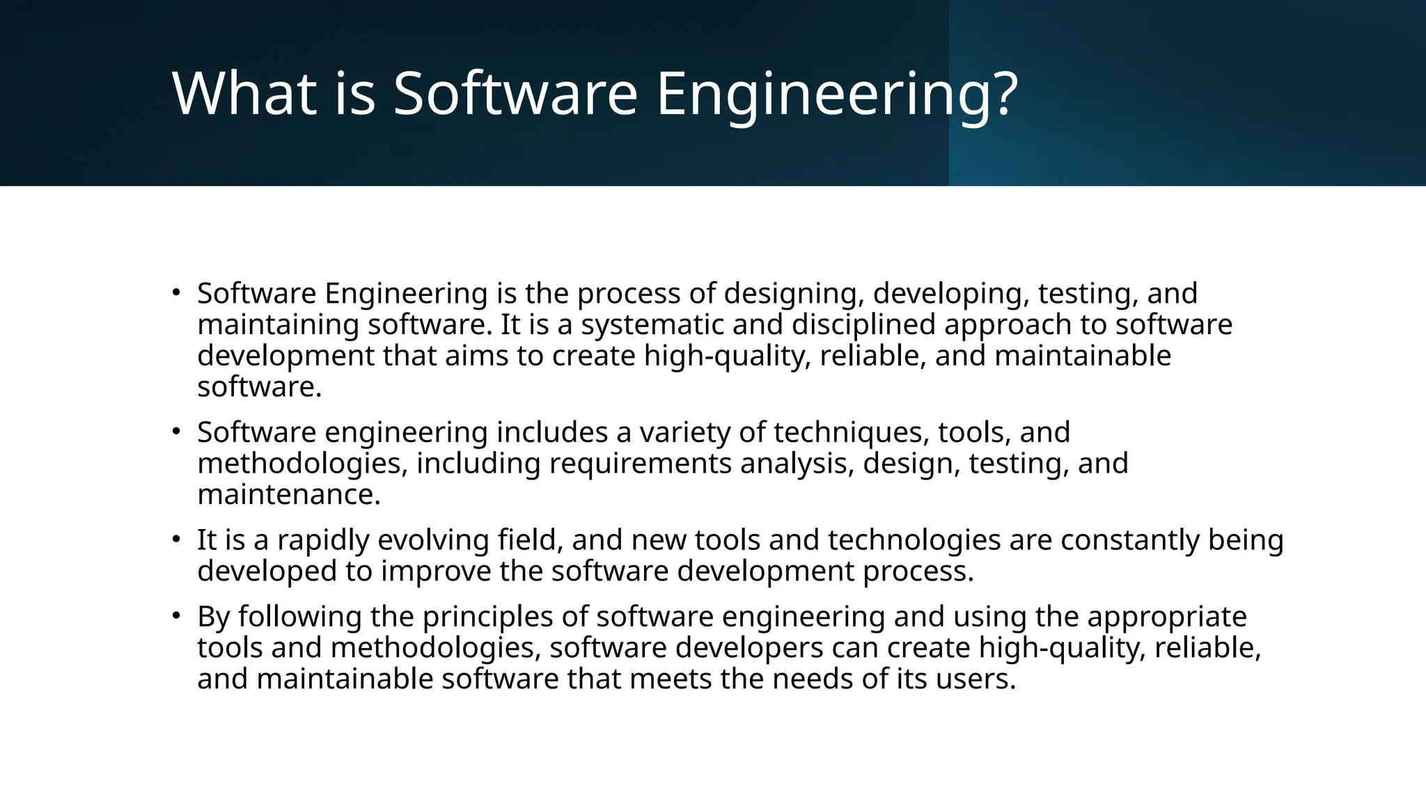 Software Engineering Intro Module 1 MCA/CSE/IT | PPTX | Business | Business and Finance