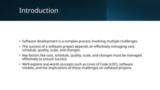 Software Engineering Intro Module 1 MCA/CSE/IT | PPTX