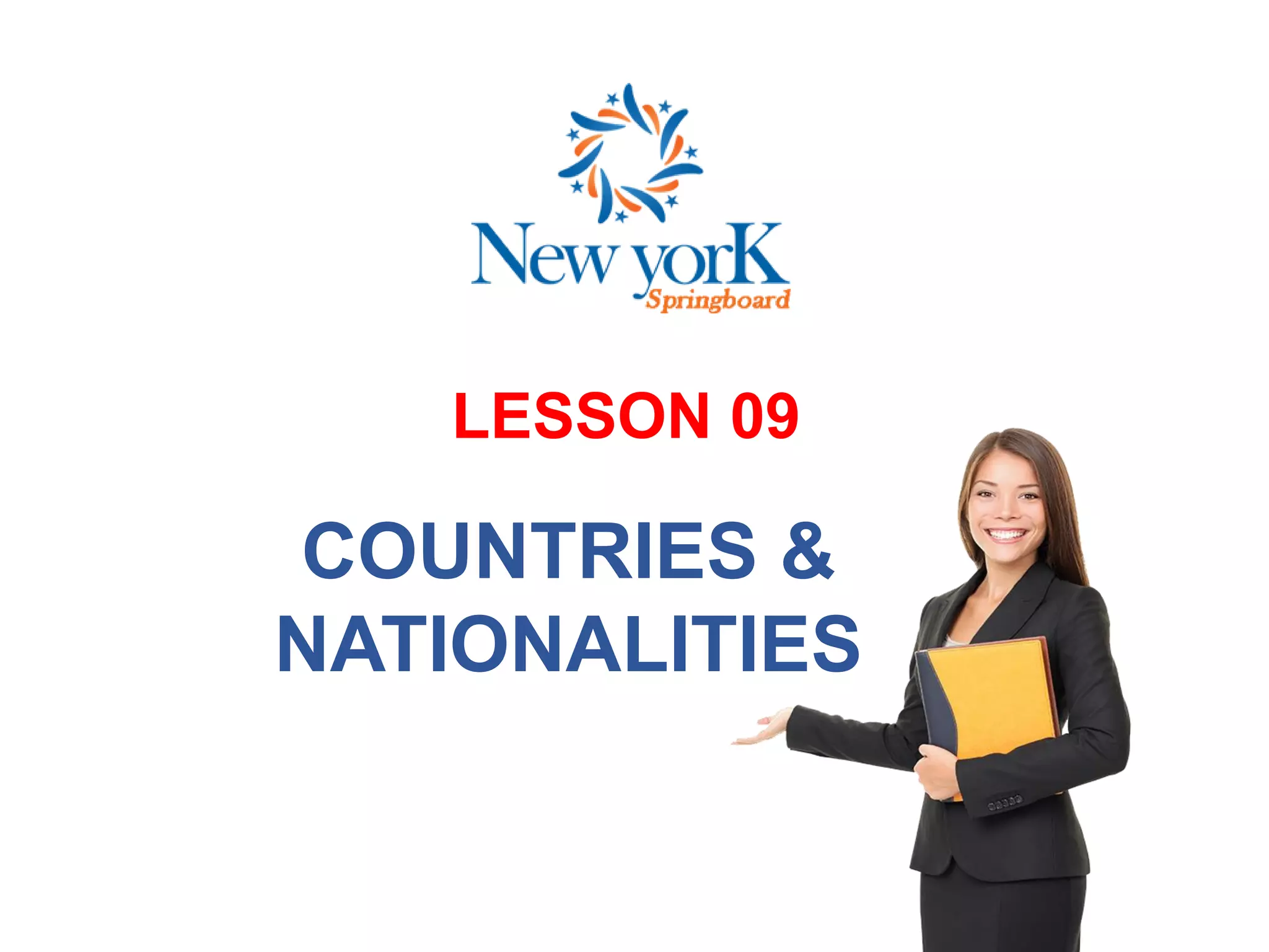 Se1 lesson 9-countries and nationalities | PDF