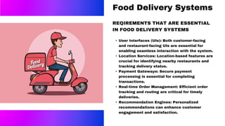 Food Delivery System by SDLC MODEL | presentation | | PPTX